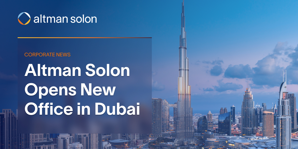 Altman Solon Opens New Office in Dubai | TMT Consulting